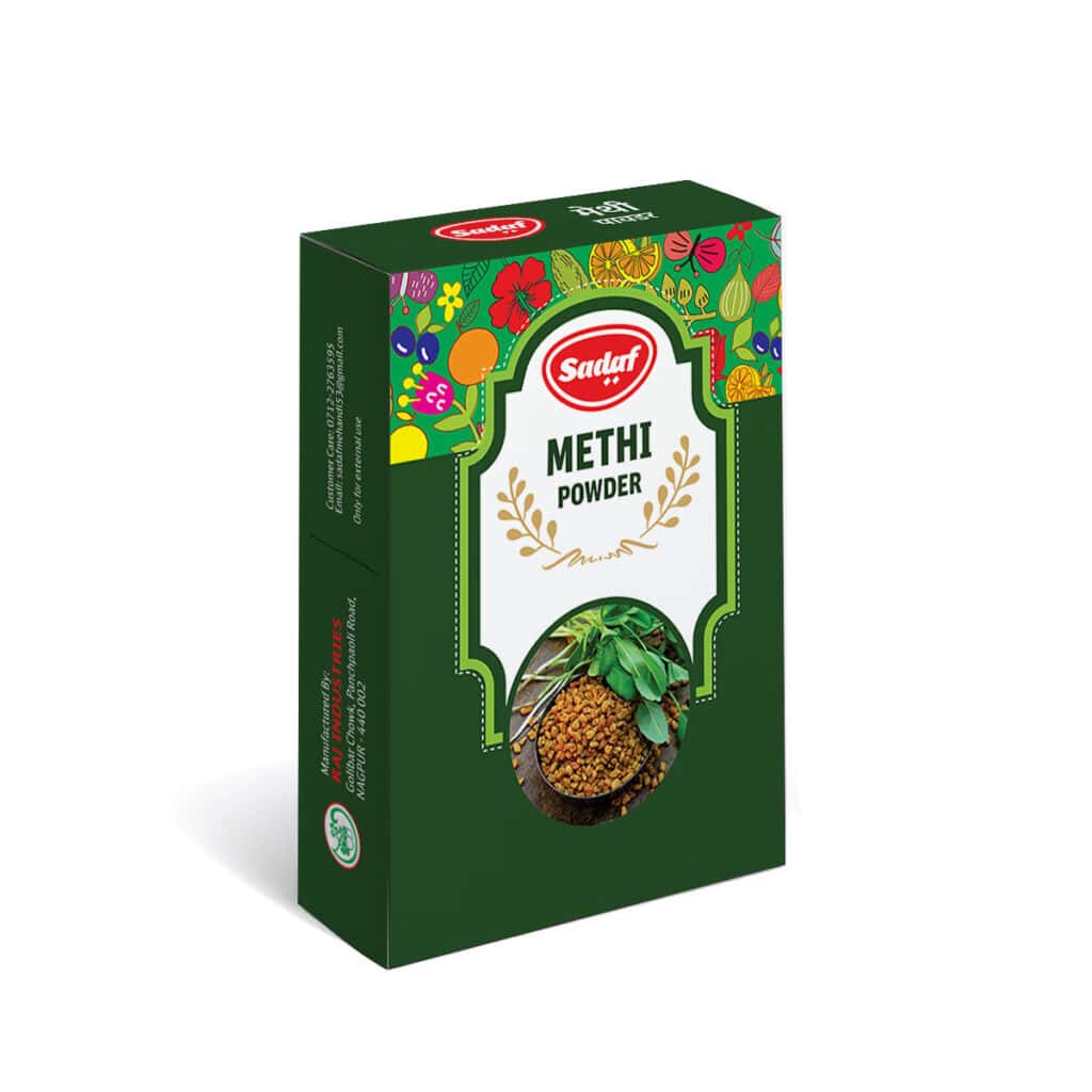 Sadaf 100% Natural Methi Powder (Fenugreek Seeds) - Sadaf®