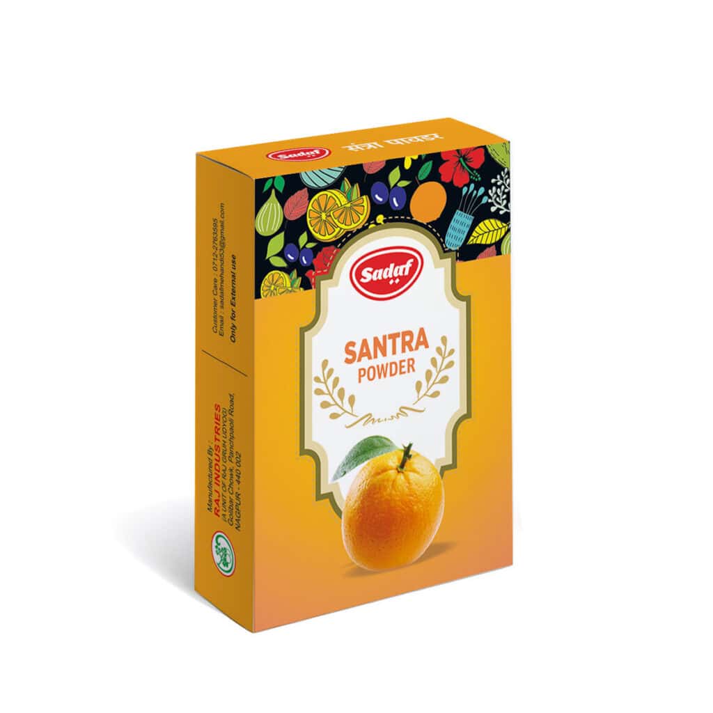 Sadaf 100% Natural Santra Powder (Citrus sinensis) - Sadaf®